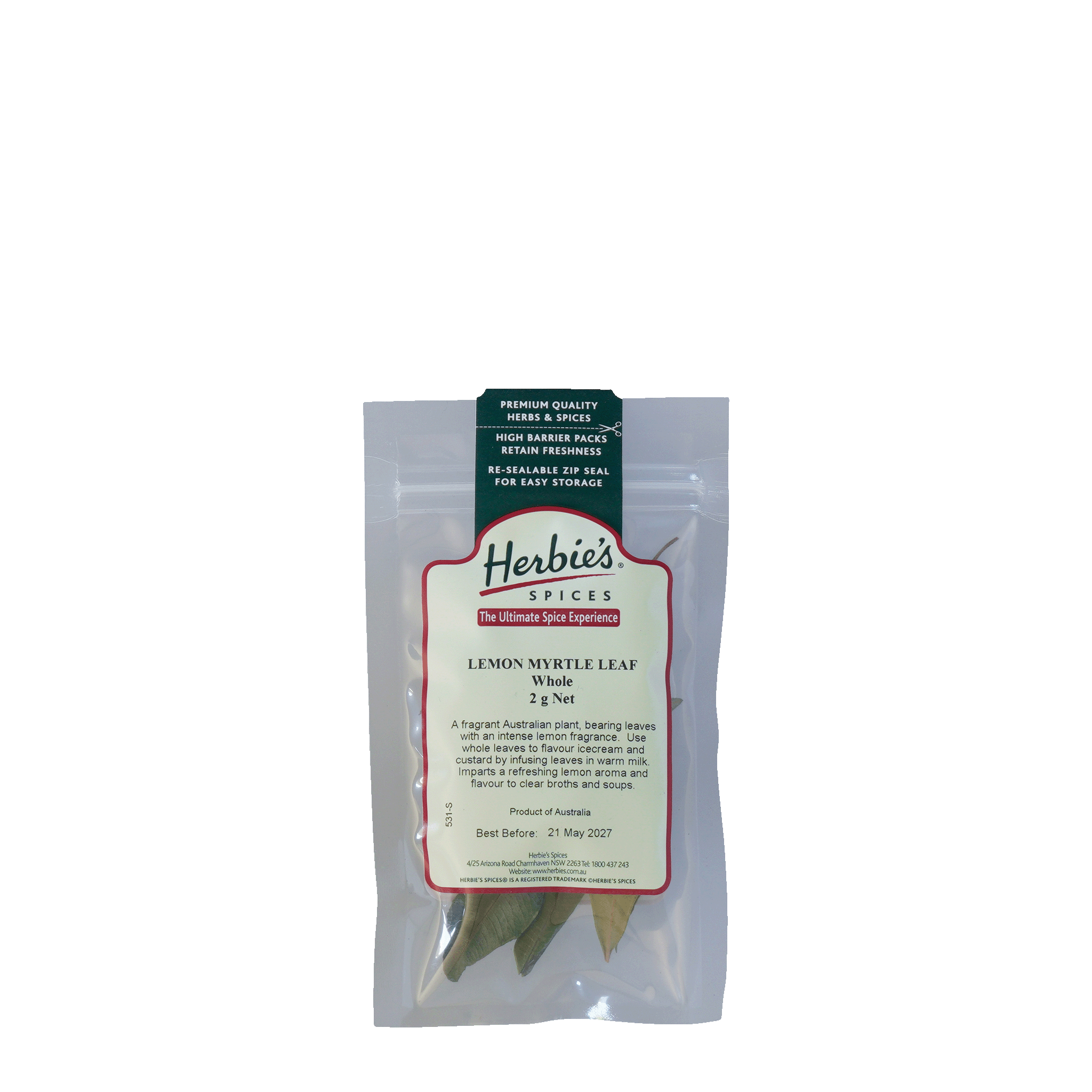 Lemon Myrtle Leaves Whole – Phillip & Lea